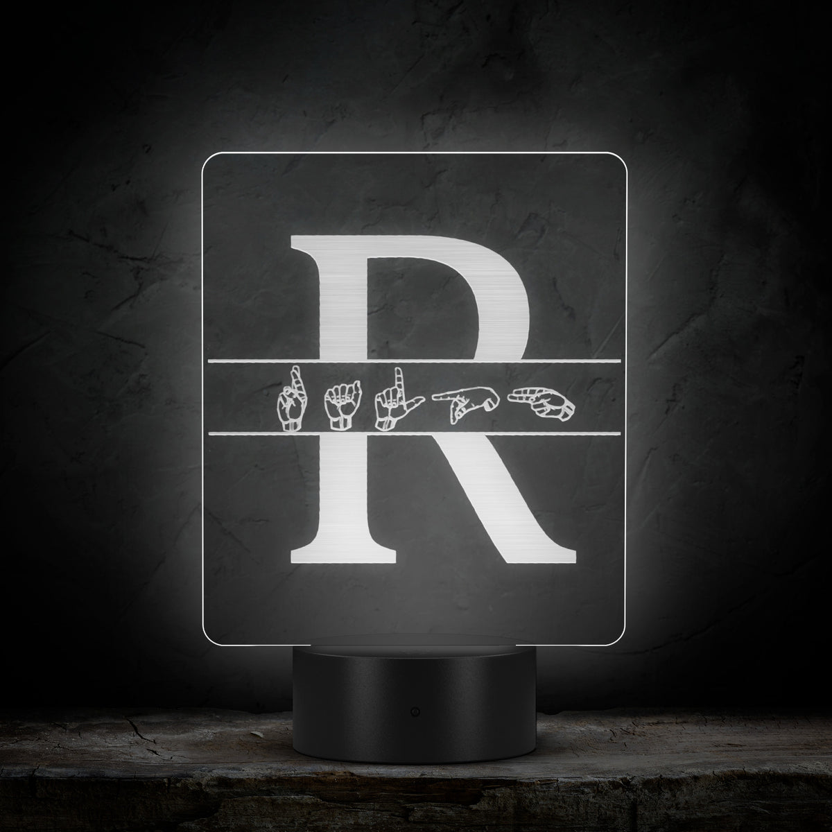 ASL Home Decor "Custom ASL" Sign Language LED Sign | ASL Gifts – ASL ...