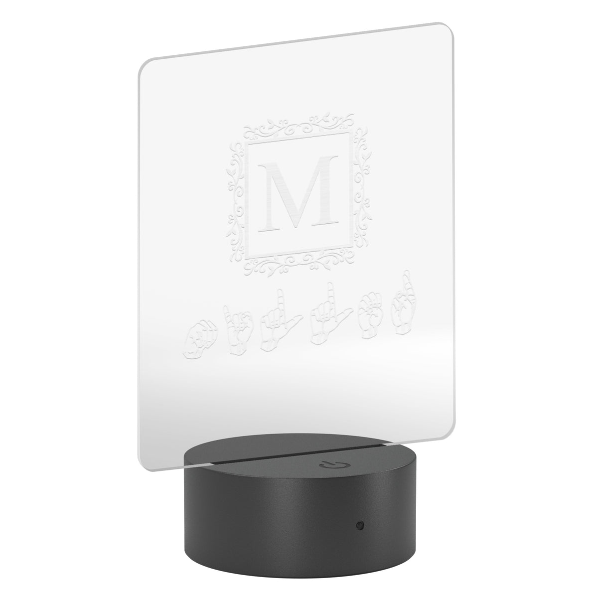ASL Home Decor "Monogram" Sign Language LED Sign | ASL Gifts – ASL Station