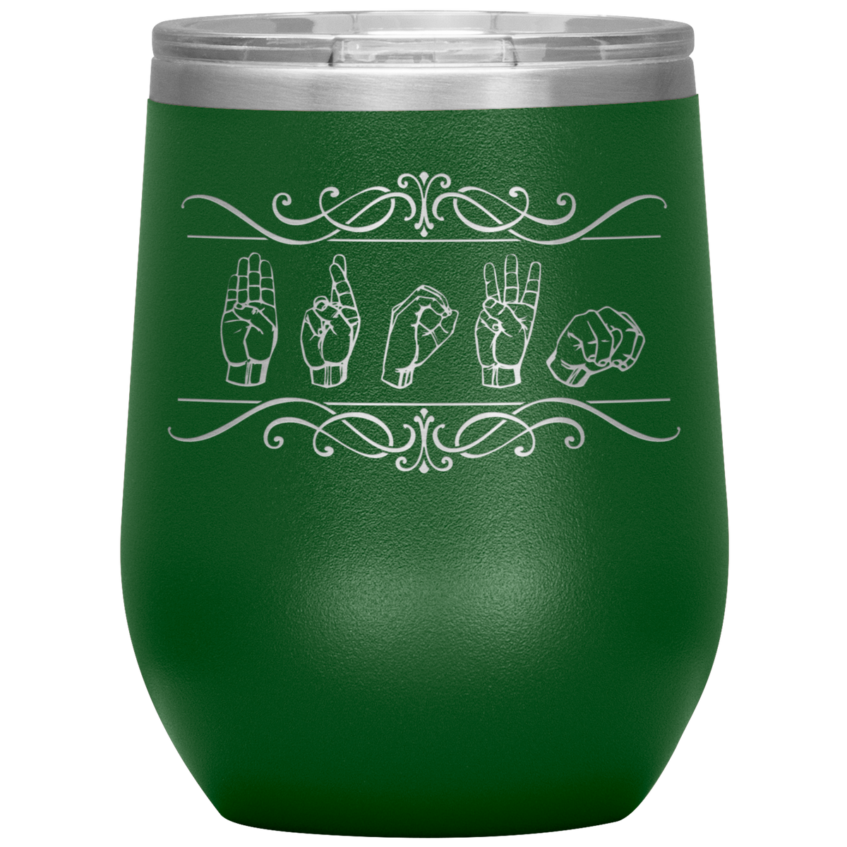 Sign Language Tumbler "Custom" Personalized ASL Wine Tumbler – ASL Station