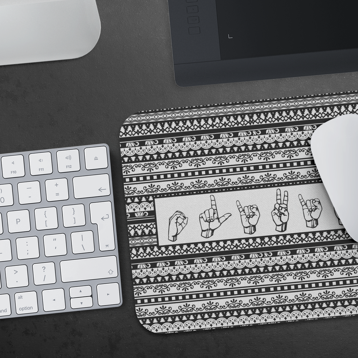 ASL Merchandise "Zentangle" Personalized Mouse Pad ASL Accessories ...