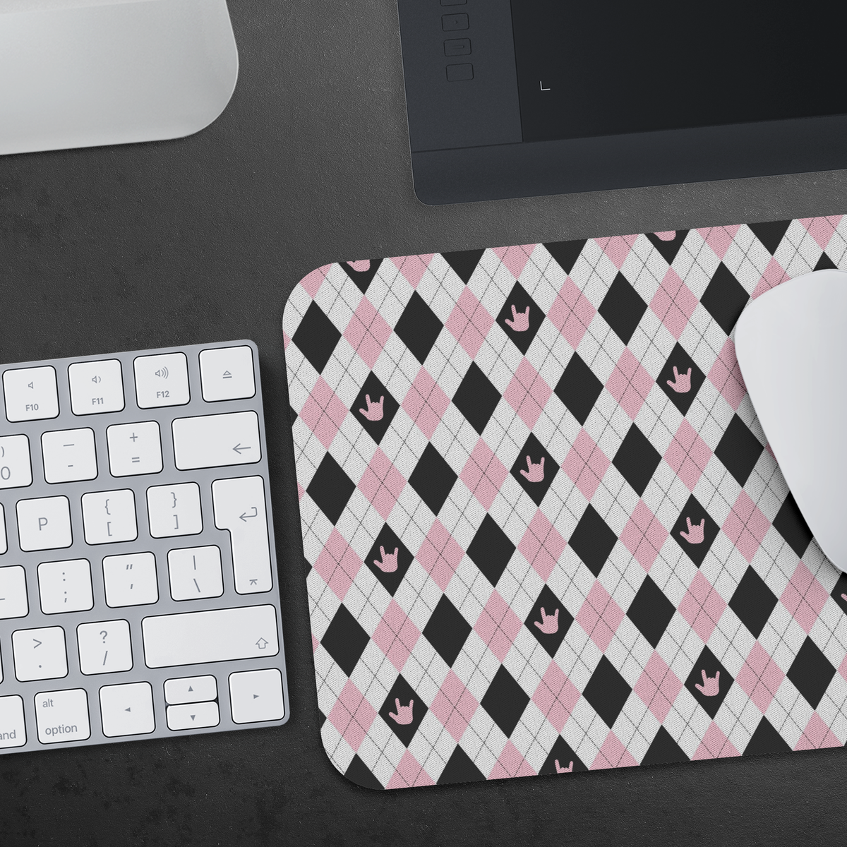 ASL Merchandise "ILY Argyle" Mouse Pad ASL Accessories | ASL Gifts ...