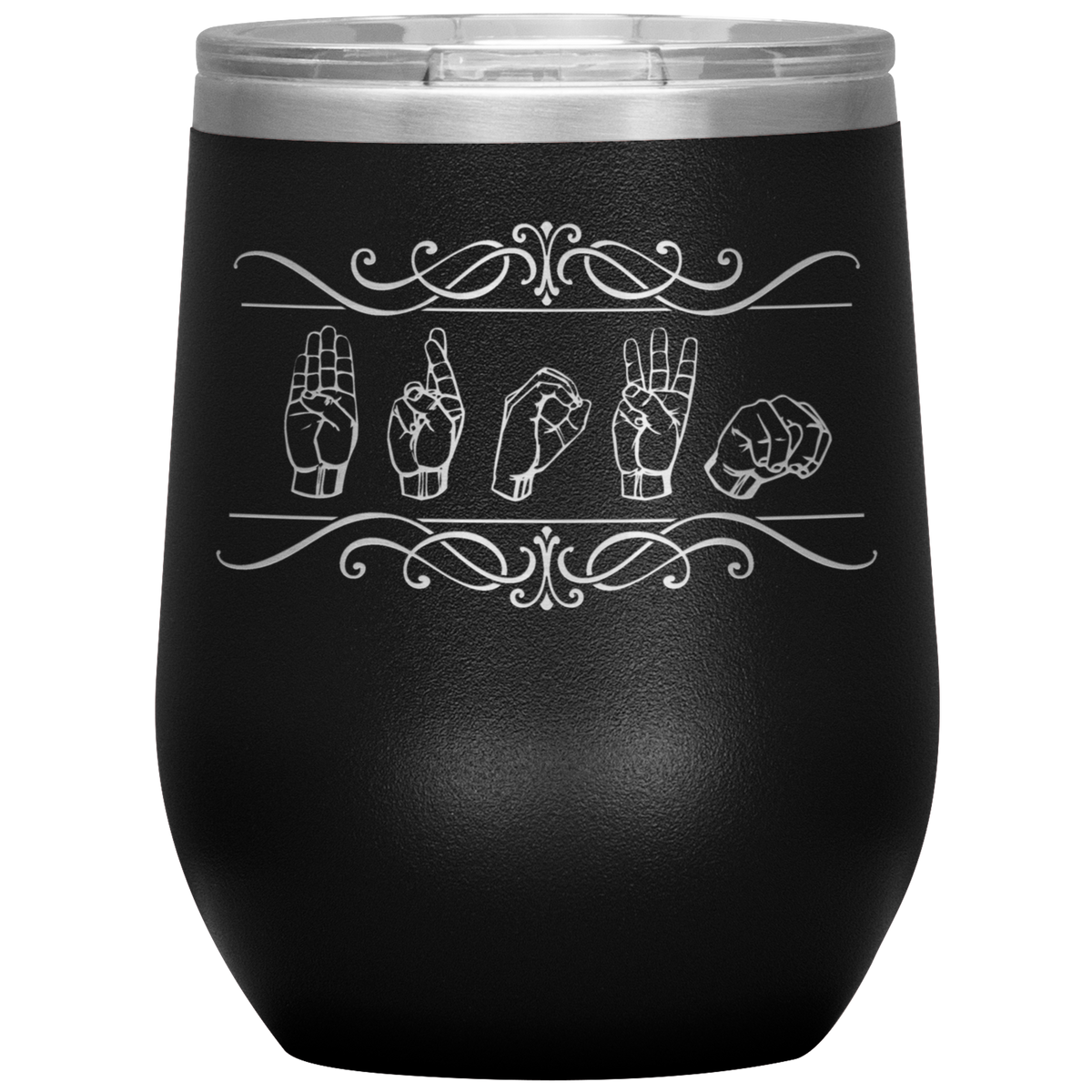 Sign Language Tumbler "Custom" Personalized ASL Wine Tumbler – ASL Station